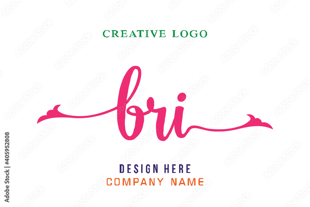BRI lettering logo is simple, easy to understand and authoritative ...