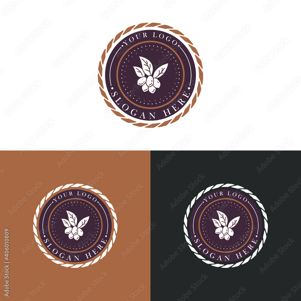 Dry Fruits Brand Logo Design Template Stock Vector | Adobe Stock