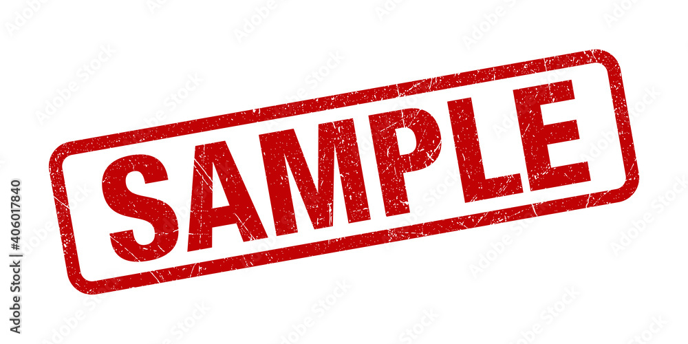 Sample Stamp Grunge Texture Vector Illustration Design Editable ...