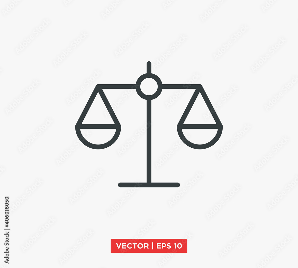 Scales Icon Logo Vector Illustration Design Editable Resizable EPS 10 ...