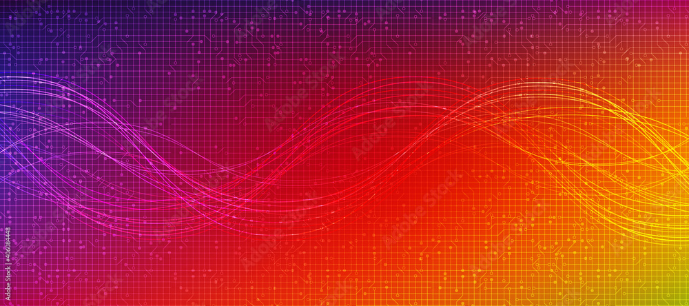 Poster Light Colorful Digital Sound Wave Background,technology and ...
