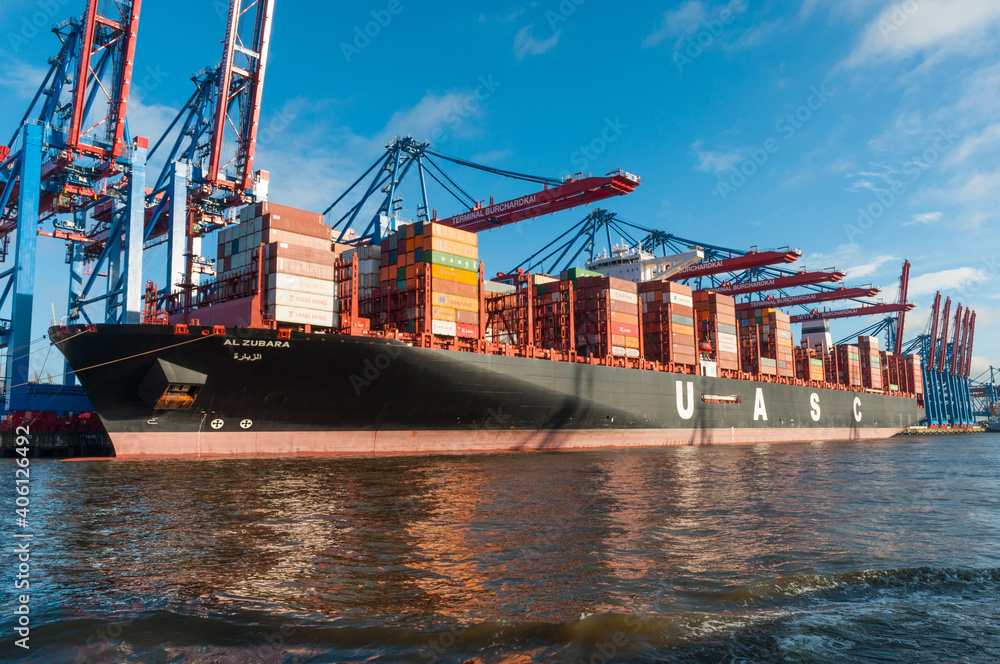 Container ship Al Zubara Stock Photo | Adobe Stock