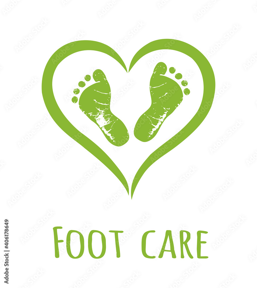 Green eco friendly footprint.Vector green human man woman female male ...