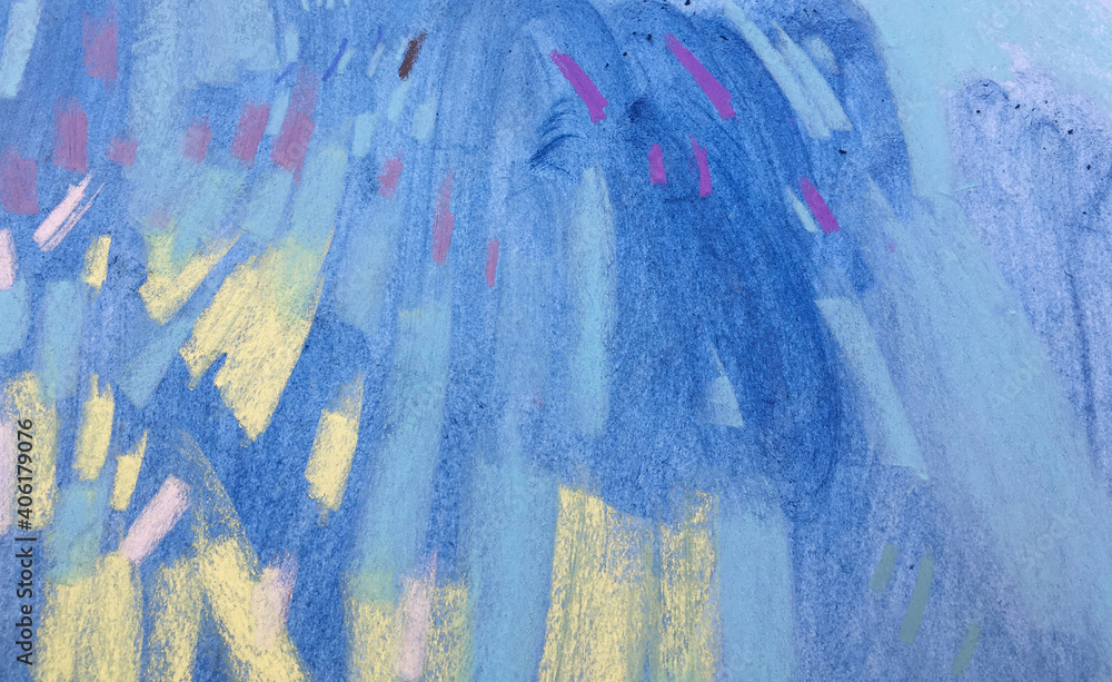 Artsy background with natural blue abstract chalk textures. Abstract ...