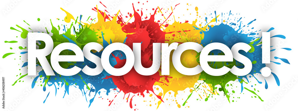 Resources in splash’s background Stock Illustration | Adobe Stock