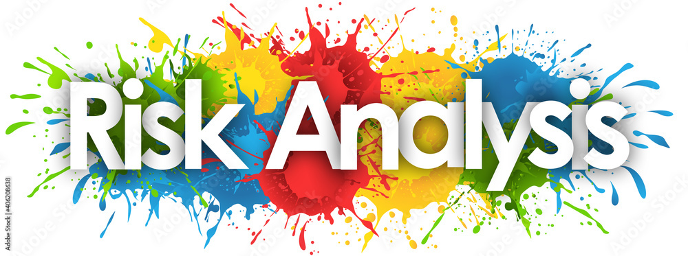 Risk Analysis in splash’s background Stock Illustration | Adobe Stock