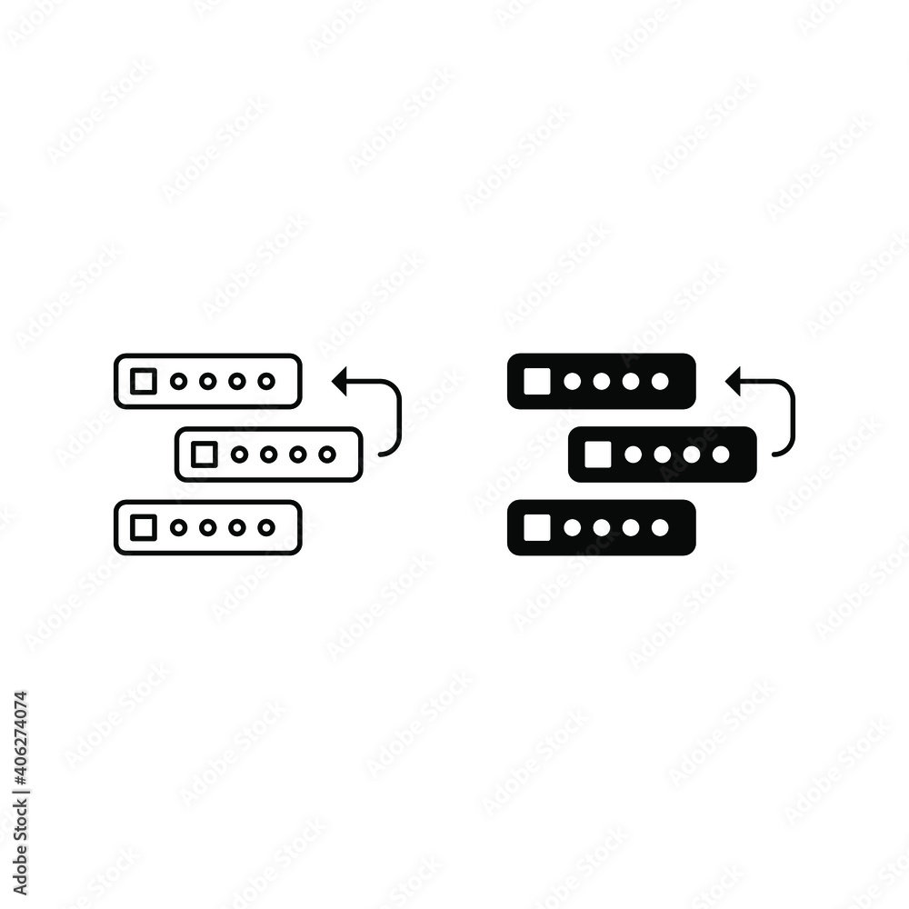 Backlog vector icon illustration. Creative sign from agile icons ...