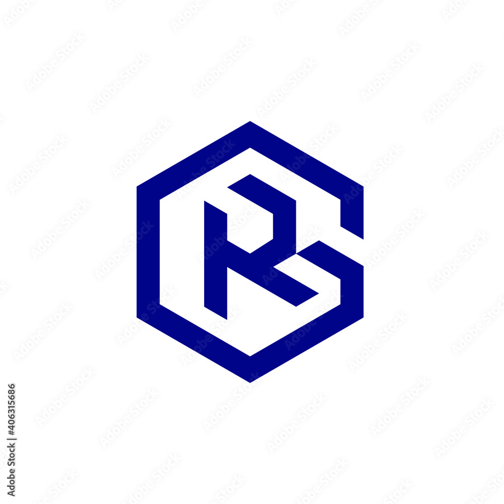 Hexagonal R Letter Wordmark Construction Technology Logo Design Concept Vector Illustration ...