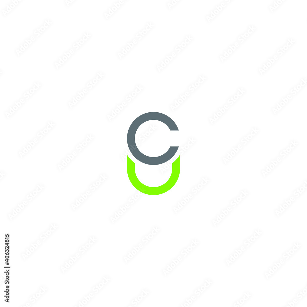 CU logo CU icon CU vector CU monogram CU letter CU minimalist CU ...