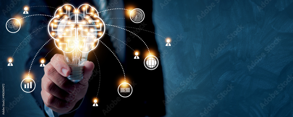 Innovation with human brain of global network and high technology ...