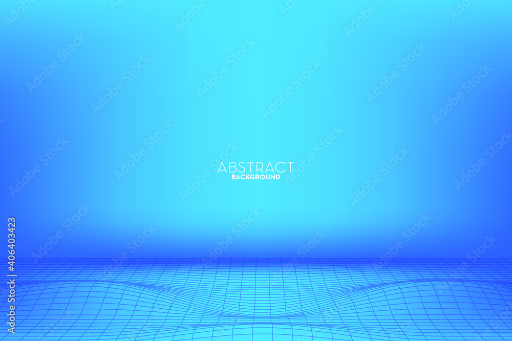 Abstract blue mesh gradient background, wallpaper backdrop, banner ...