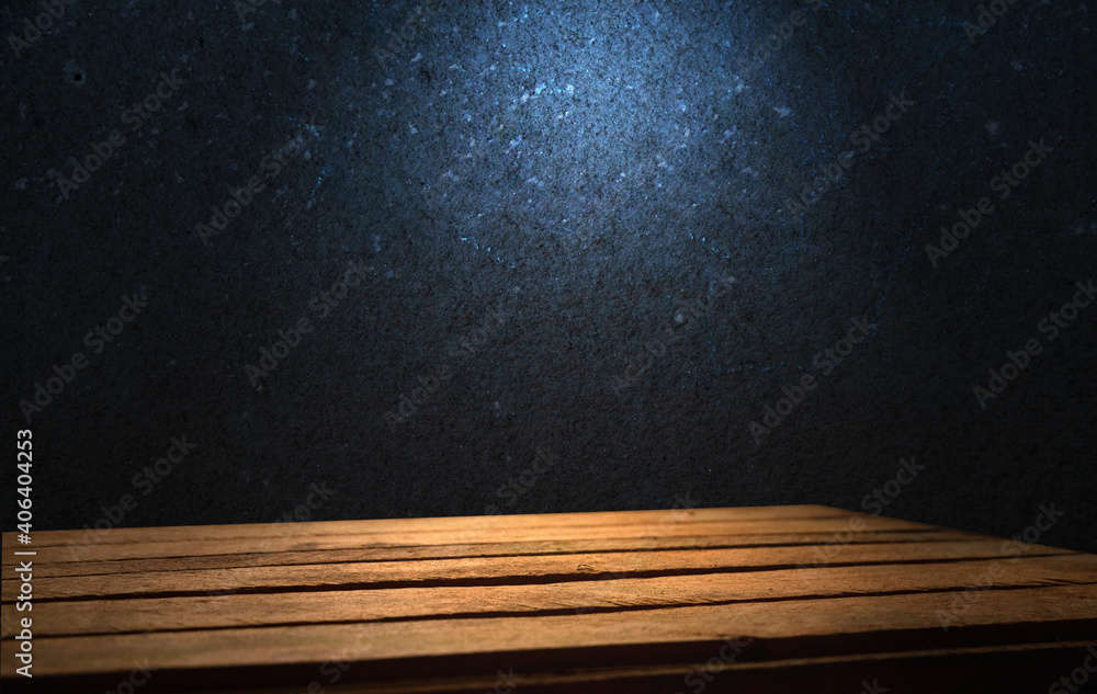 empty dark background, for your product layout, empty table Stock Photo ...