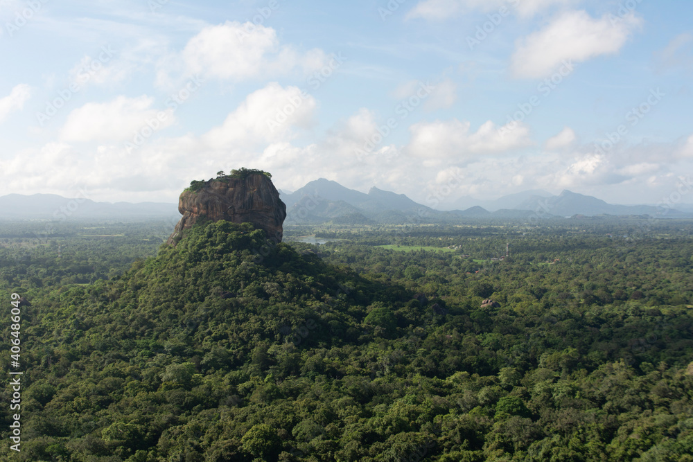 sigiriya rock in Sri Lanka Stock Photo | Adobe Stock