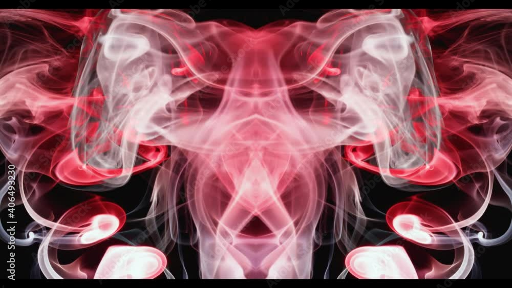 Vidéo Stock Psychedelic fantasies of colored smoke. Psychodiagnostic ...