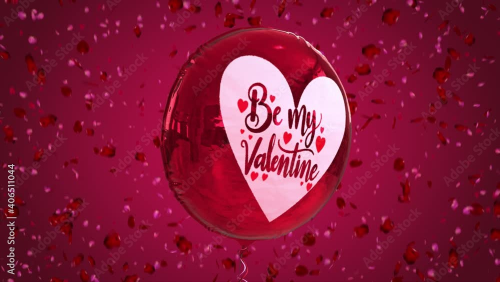 High quality seasonal motion graphic celebrating St Valentine's Day ...