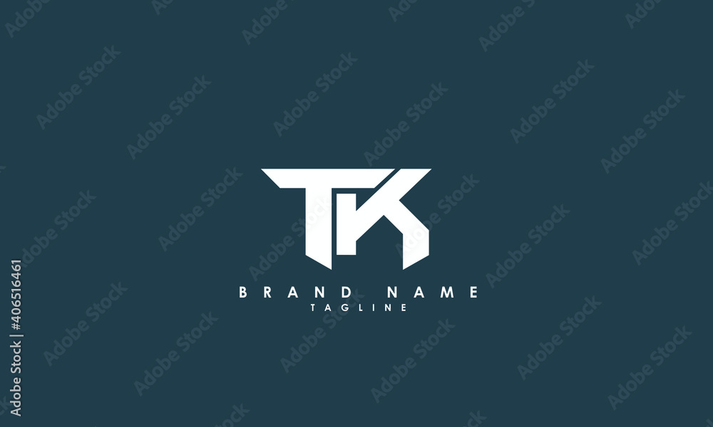 Alphabet letters Initials Monogram logo TK, KT, T and K Stock Vector ...