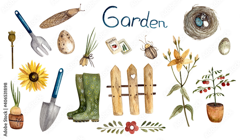 The Garden STICKER set for SCRAPBOOKING & MORE Paper Stickers Paper ...