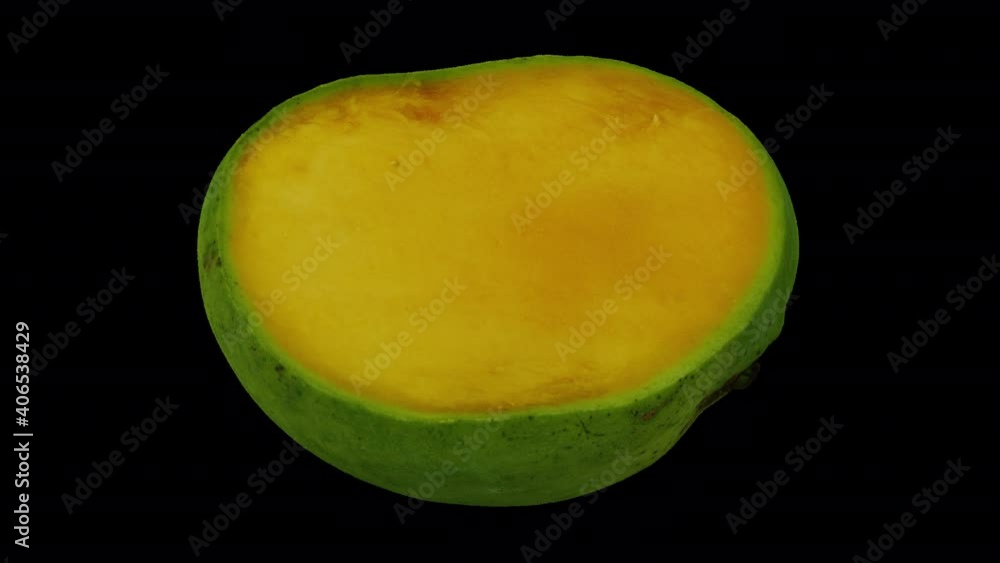 Realistic render of a rolling cut Philippine Green Mango (Katchamitha ...