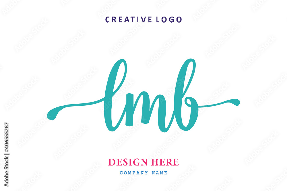 LMB lettering logo is simple, easy to understand and authoritative ...