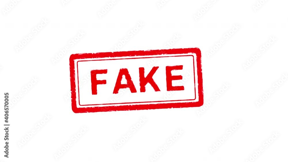 Fake Text Stamp effects Animation on White Background and Green Screen ...