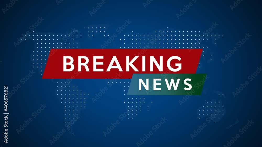 Textless broadcasting news intro graphics animation. news background with world map. Stock 비디오 ...