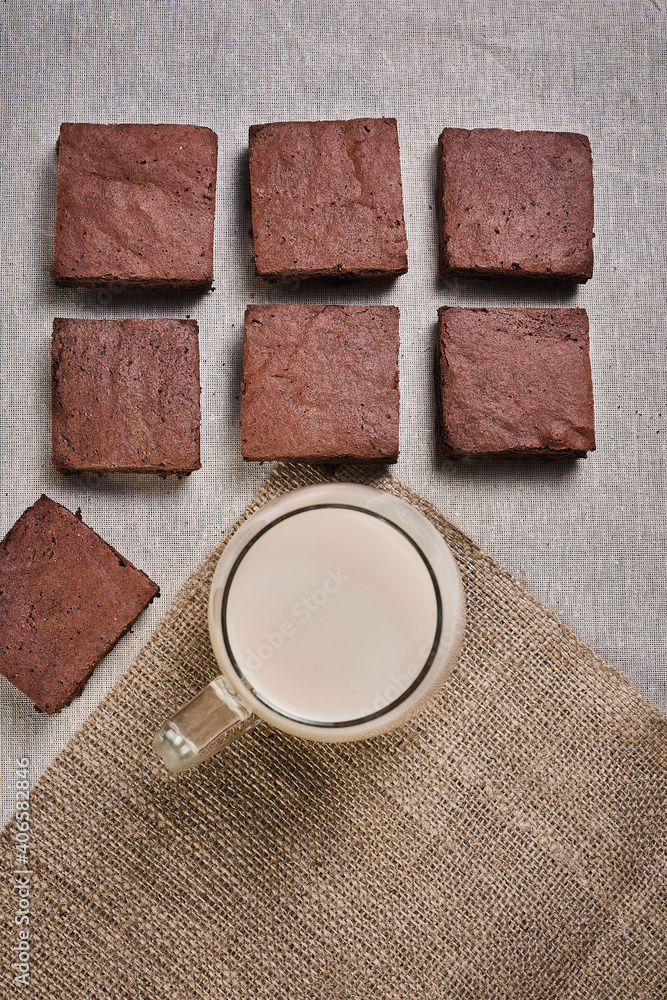 dukce table with chocolate coffee milk chocolate chip cookies and ...