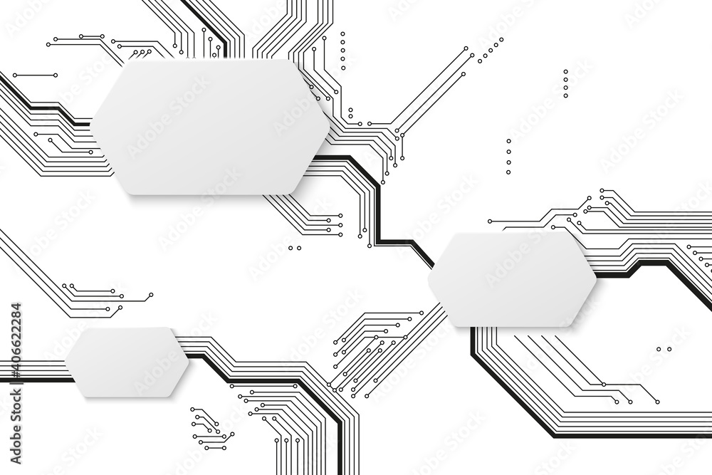 Motherboard background. Technology circuit, tech art graphics with ...