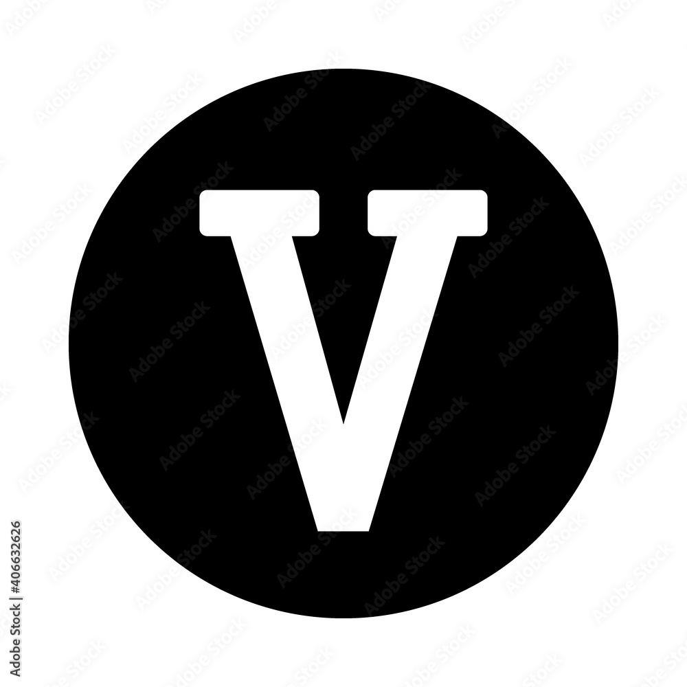Roman numeral five. Stock Vector | Adobe Stock