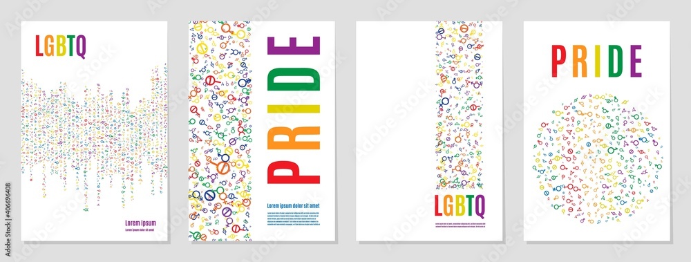 Sign pride lgbt symbol rainbow. symbol Stock Vector | Adobe Stock