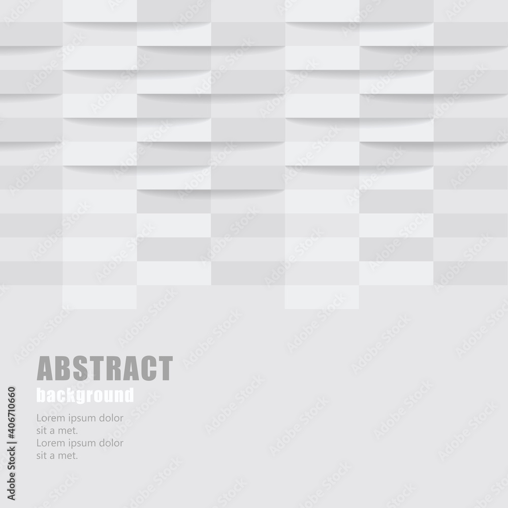 Embossed rectangle background. Embossed geometric background with white ...