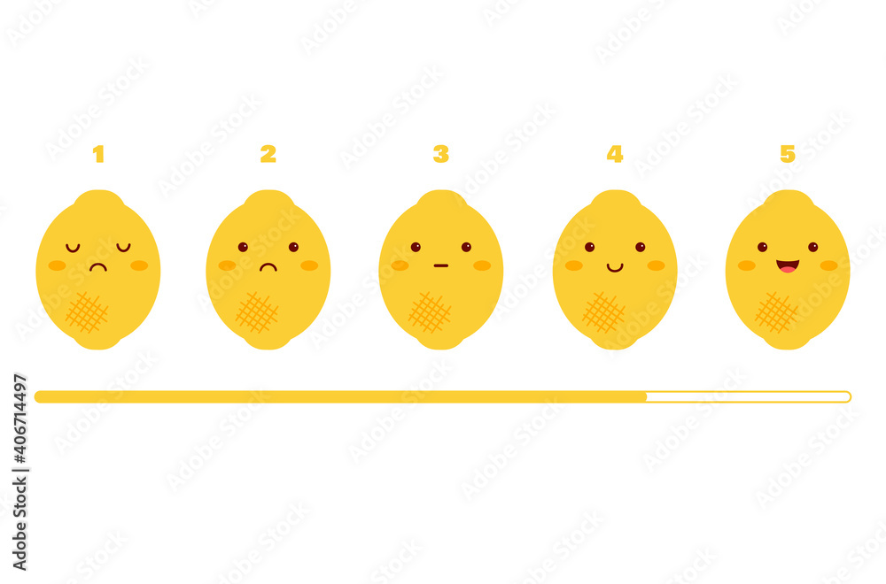 Lemon character. Lemon emoji. Lemon emoticon. Cute style lemon ...