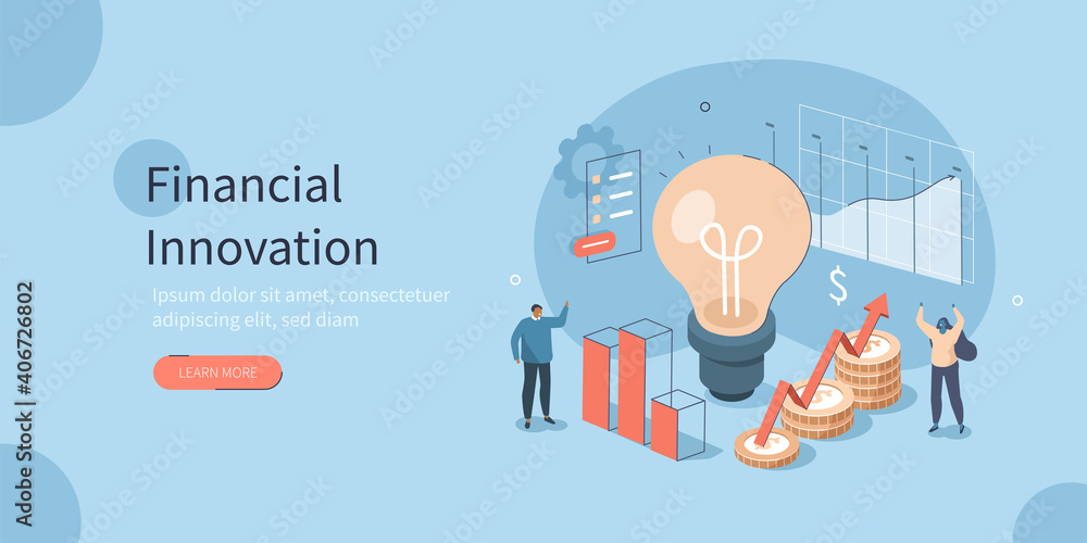 People Characters having new Finance Management Creative Ideas. They ...