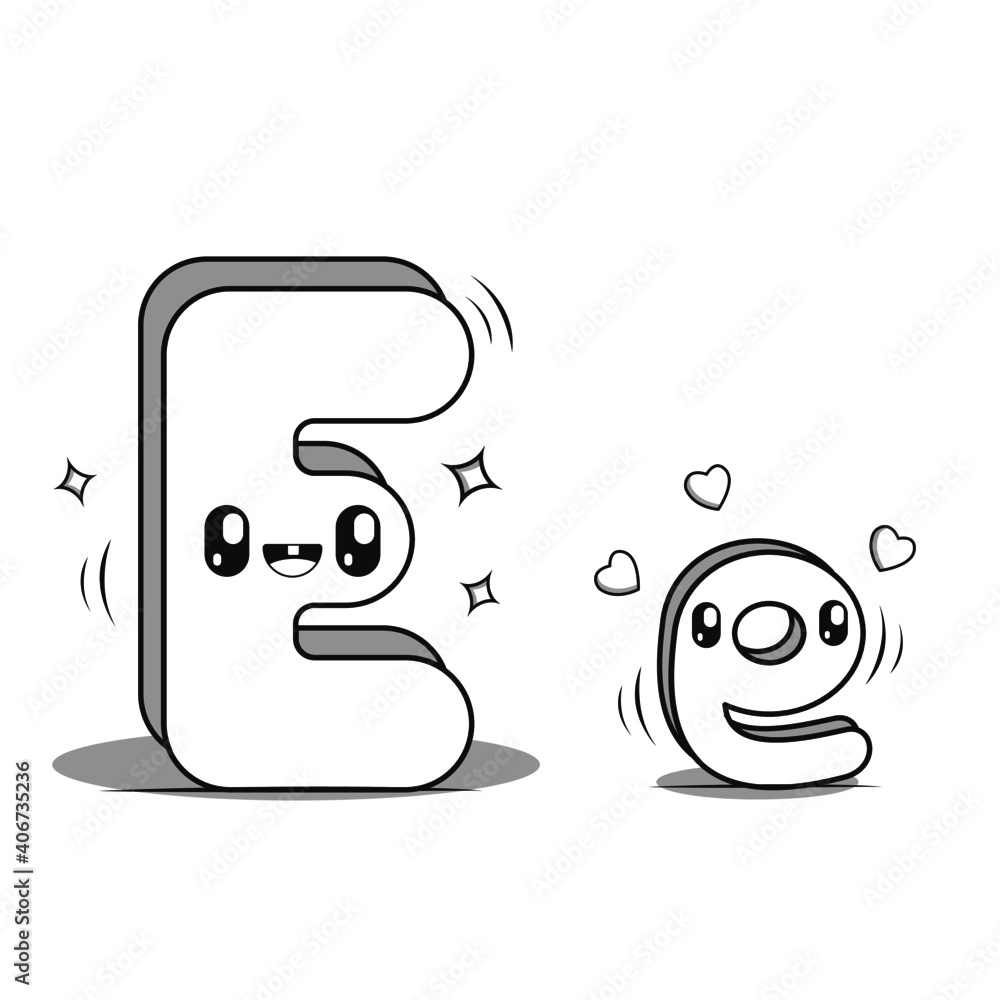 Letter E Clip Art Black And White