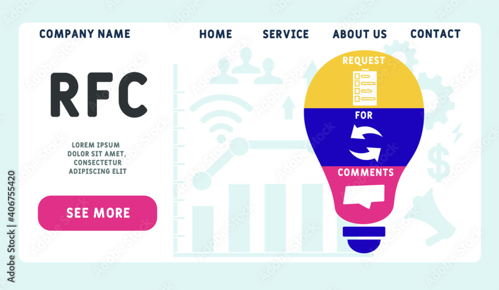 Vecteur Stock Vector website design template . RFC - Request for ...
