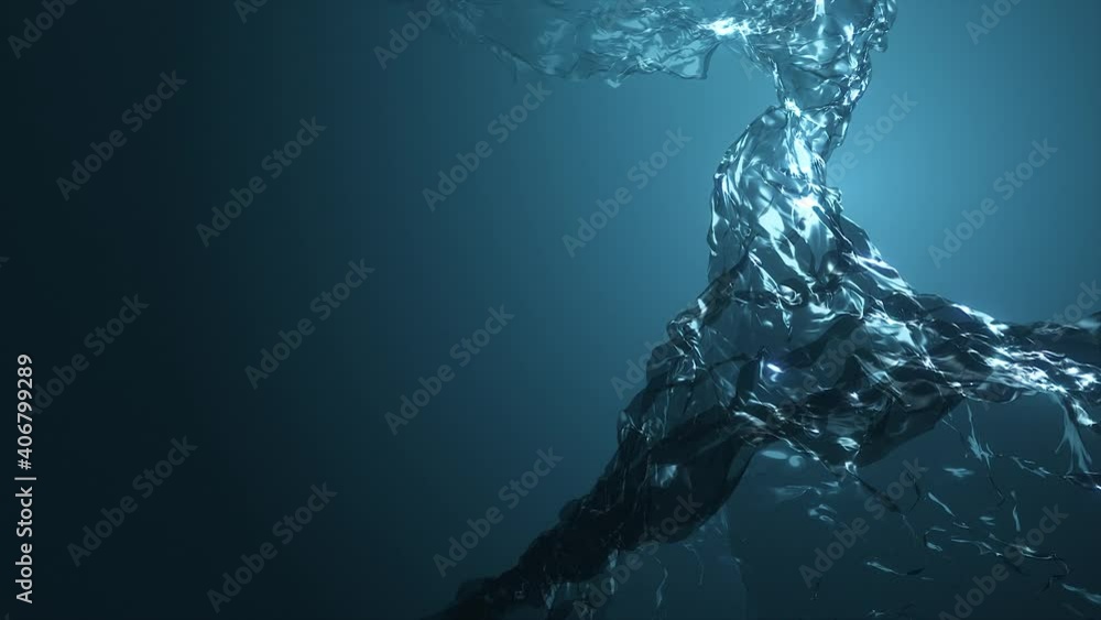 Water Flowing Patterns Fx Texture Animation Loop/ 4k animation of an ...