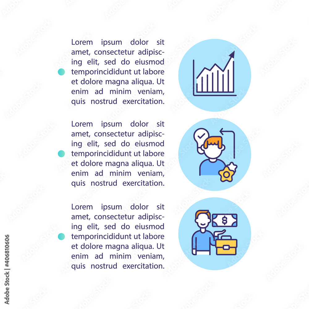 Advantages concept icon with text. Getting better result from working ...