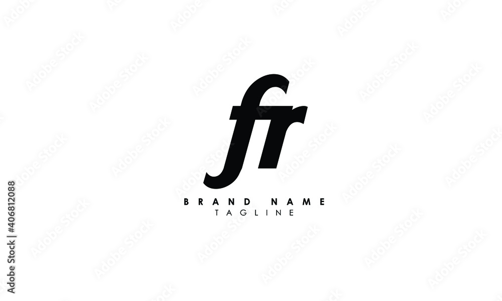 Alphabet letters Initials Monogram logo FR, RF, F and R, Alphabet ...