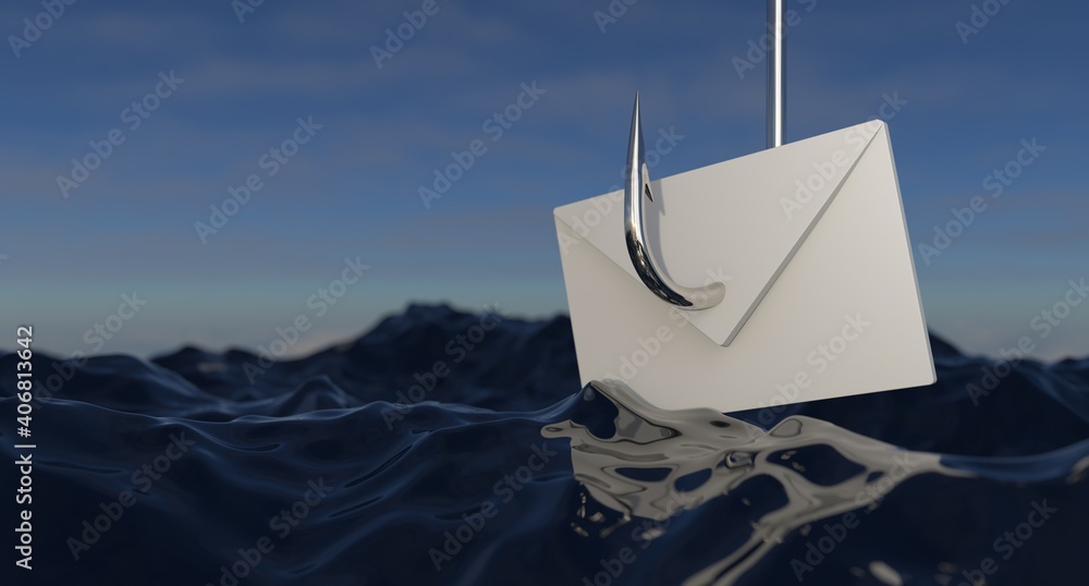 Phishing Email Cybersecurity Technology. Internet Information Being ...