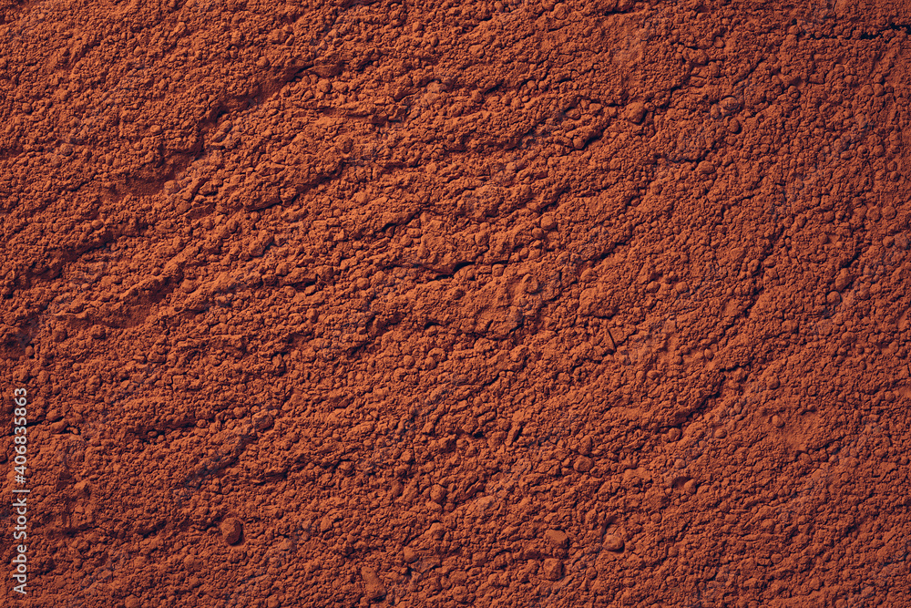 Terracotta powder soil or clay-like texture background Stock Photo ...