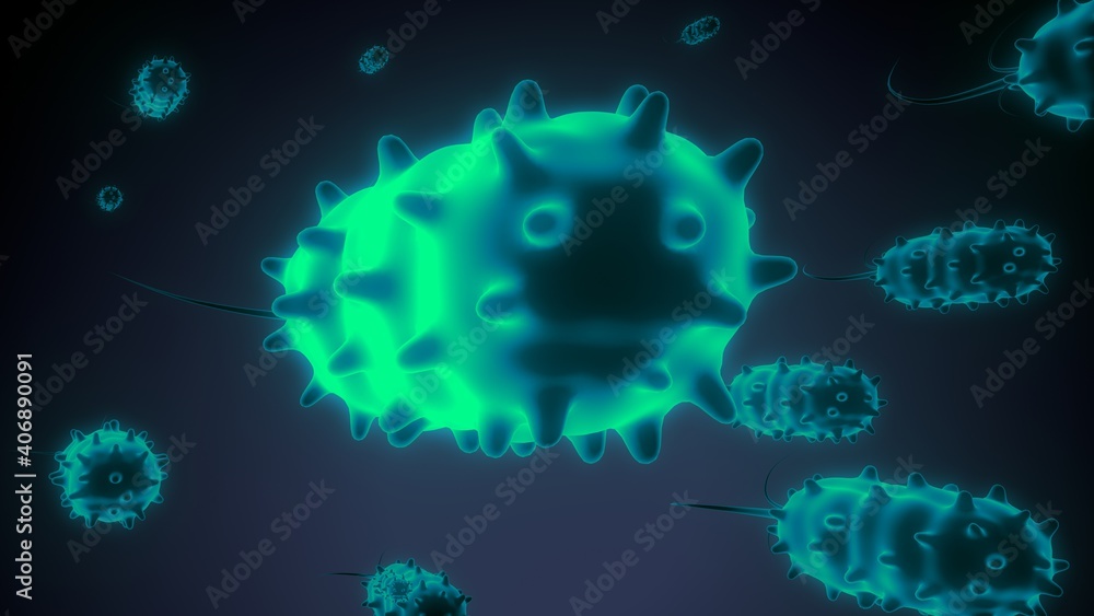 3d illustration of bacteria anatomy. Stock Illustration | Adobe Stock
