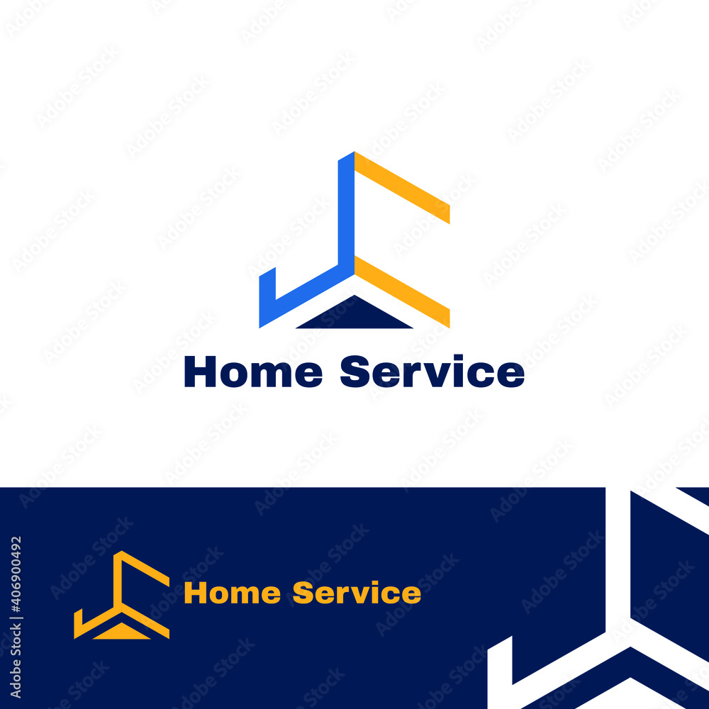 JC Initial letter for home, house, building, construction, architect ...