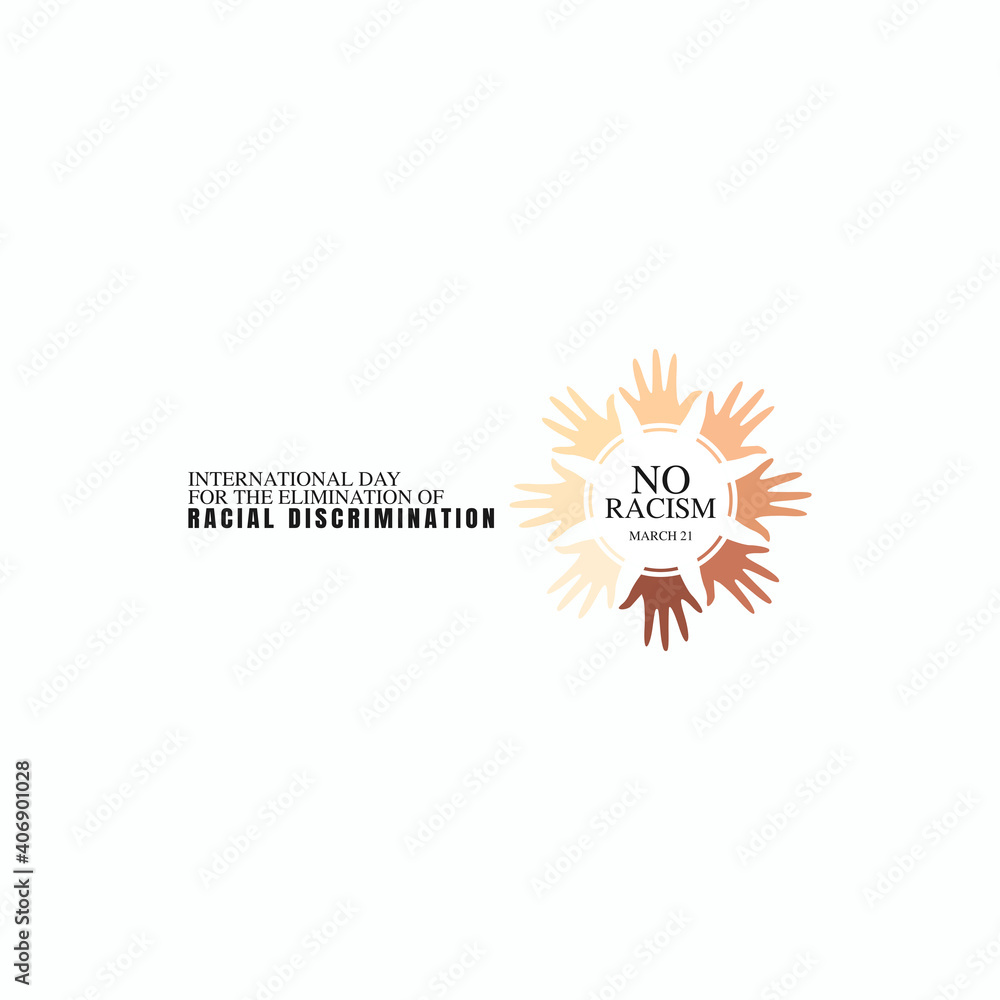 vector graphic of international day for elimination of racial ...