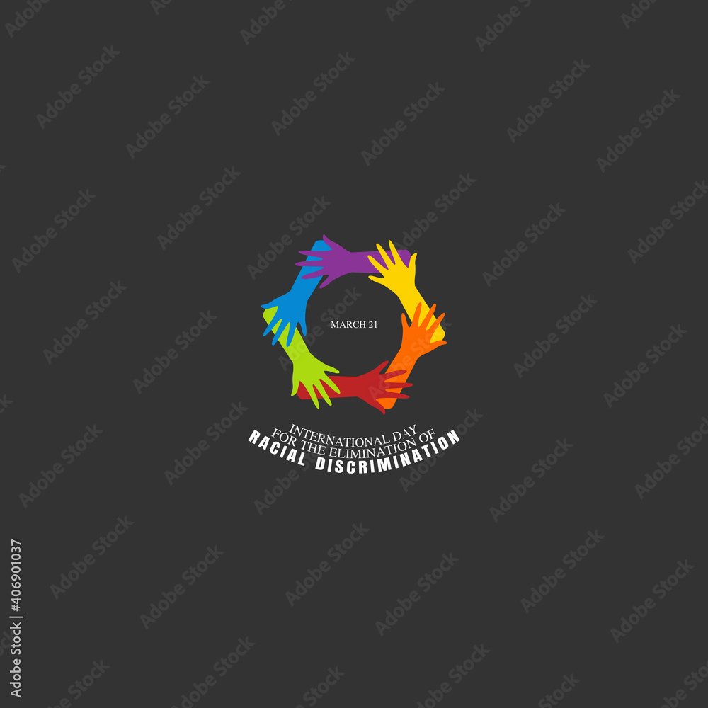 vector graphic of international day for elimination of racial ...