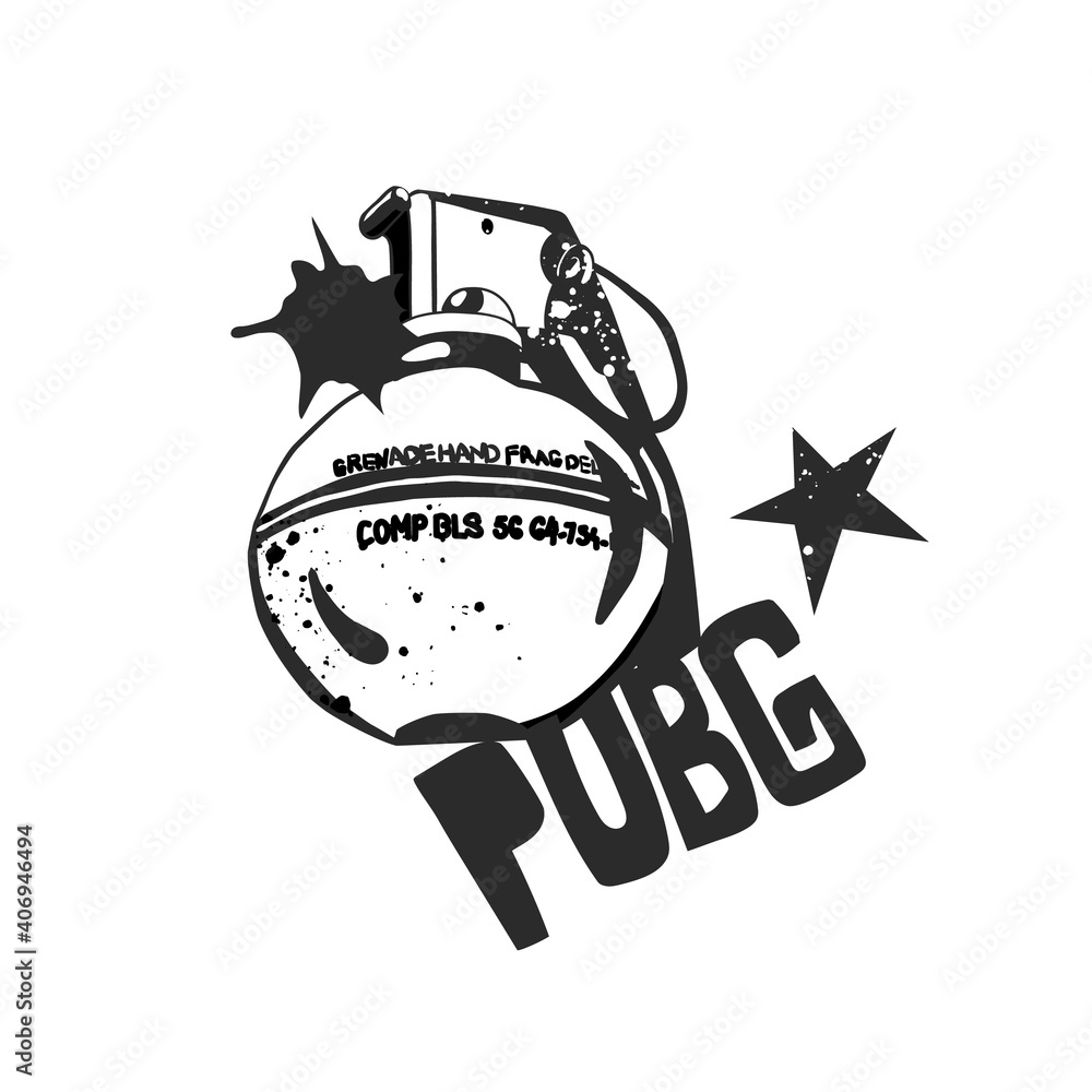 PUBG - PlayerUnknowns Battlegrounds Game. Vector helmet from ...