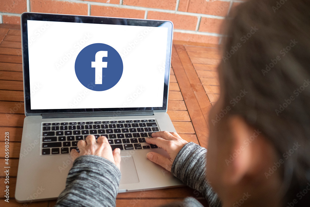 Facebook logo editorial illustrative Stock Photo | Adobe Stock