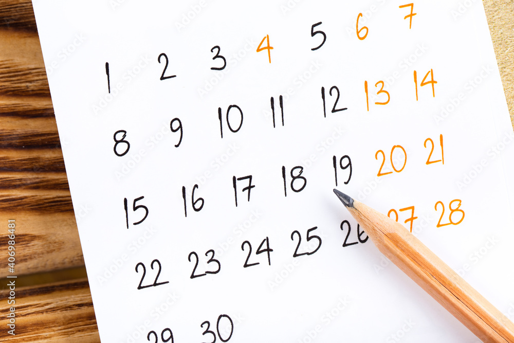 white calendar page for 2021 month schedule to make an appointment or ...