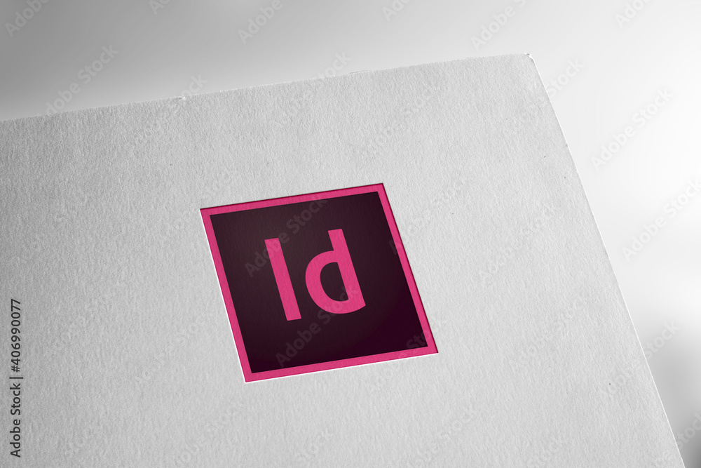 Indesign logo editorial illustrative Stock Photo | Adobe Stock