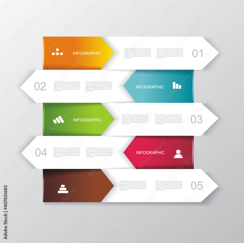 Geometric Timeline infographic design for illustration of new ...