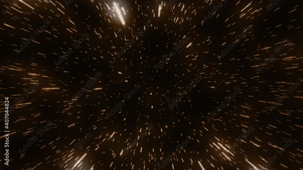 Moving Star Field, Space Travel, Light Speed Journey, Flying Stars Loop ...