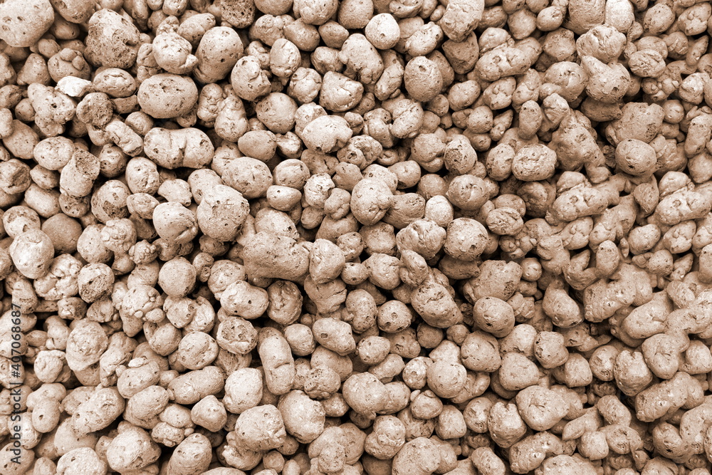Lightweight Expanded Clay Aggregate Macro Background. Lightweight Hydro ...